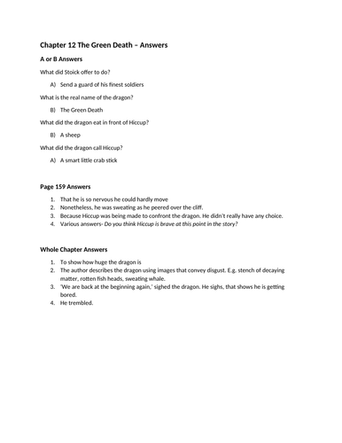 How To Train Your Dragon Guided Reading Lessons (Whole Book) | Teaching ...