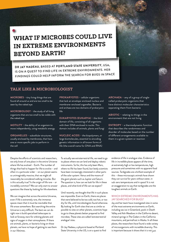 What if microbes could live in extreme environments beyond Earth ...