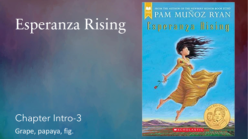 Esperanza Rising PPT/PDF for Intro-Chapter 3 | Teaching Resources