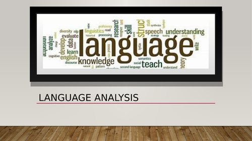 Language Analysis Practice PowerPoint. | Teaching Resources