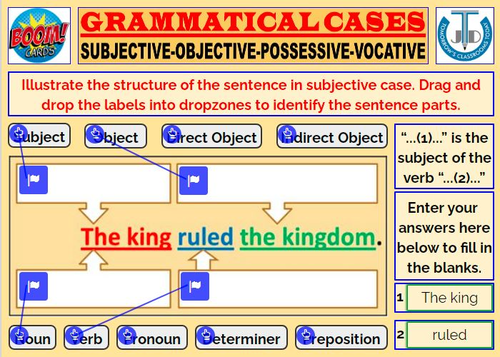 GRAMMATICAL CASES - SUBJECTIVE, OBJECTIVE, POSSESSIVE, VOCATIVE: 54 ...