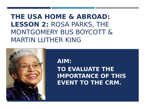 USA Home and Abroad: Rosa Parks, The Montgomery Bus Boycott & Martin ...