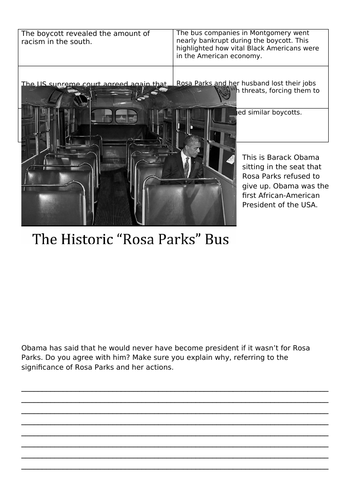 USA Home and Abroad: Rosa Parks, The Montgomery Bus Boycott & Martin ...