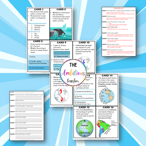 Ocean Currents, Waves & Tides Activity | Scavenger Hunt | Digital ...