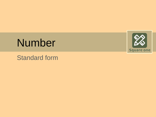 Standard form | Teaching Resources