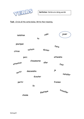 French grammar verbs GCSE | Teaching Resources