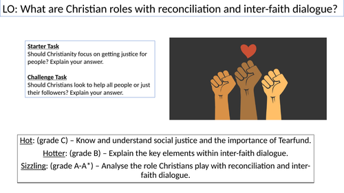 WJEC GCSE RE - Christian Reconciliation and Inter-Faith Dialogue - Unit ...