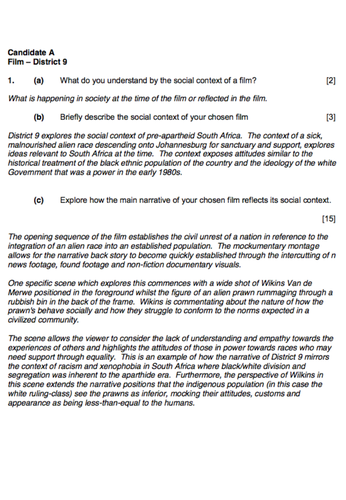 GCSE Film - DISTRICT 9 - Six lessons | Teaching Resources