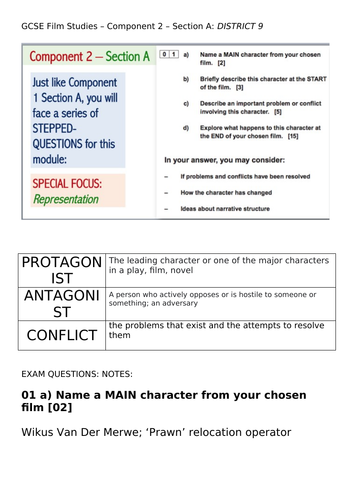 GCSE Film - DISTRICT 9 - Six lessons | Teaching Resources
