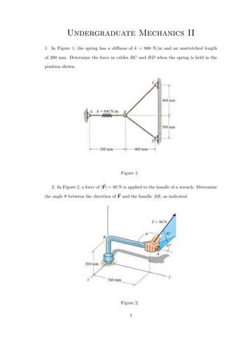 Physics - Mechanics Worksheets (Advanced - With Written Solutions ...