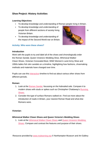 In Your Shoes - Cross Curricular Project | Teaching Resources