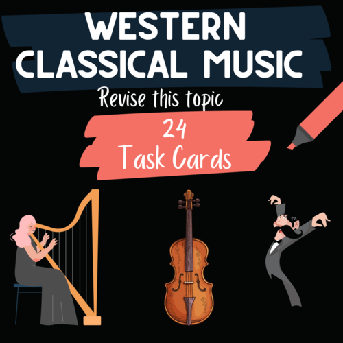 Western Classical Music Task Cards | Teaching Resources