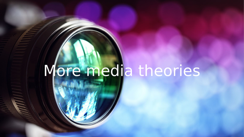 A level media studies theories and theorists. | Teaching Resources