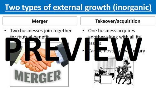 3.1.2 Business growth - Theme 3 Edexcel A Level Economics | Teaching ...