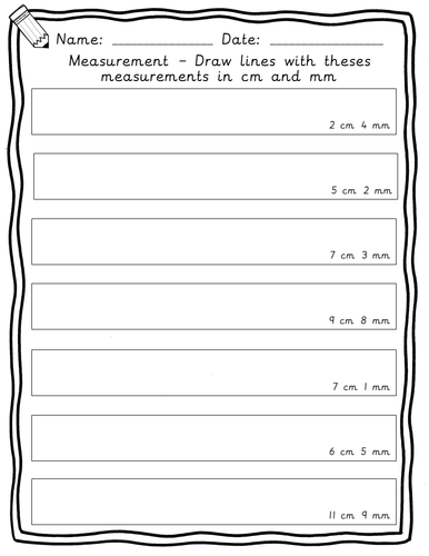 Year 3 maths: measurement - capacity and length worksheets (cm and mm ...