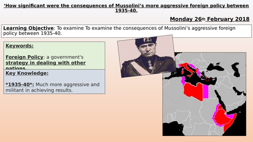 A-Level Fascist Italy (1911-1946) | Teaching Resources