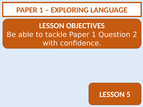 OCR A Level English Language Revision Unit | Teaching Resources