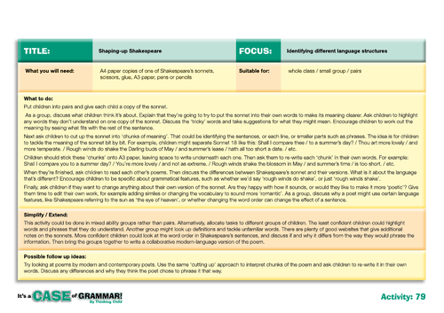 Identifying Different Language Structures - Active Grammar Ideas ...
