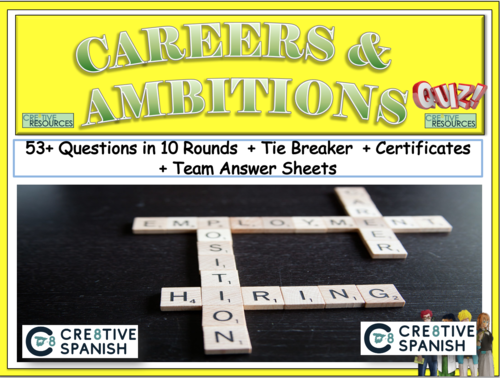 Spanish Quiz - Careers and Ambitions | Teaching Resources