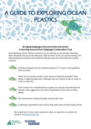 Exploring Ocean Plastics - A school and home learning resource ...