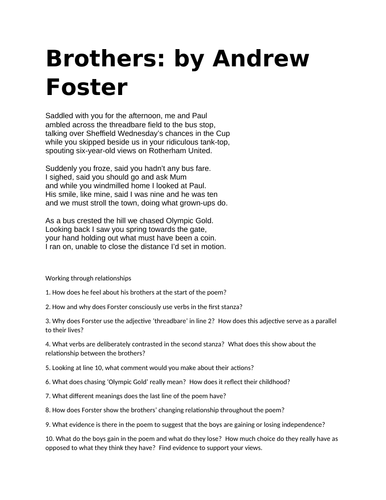 Conflict poetry SOW | Teaching Resources