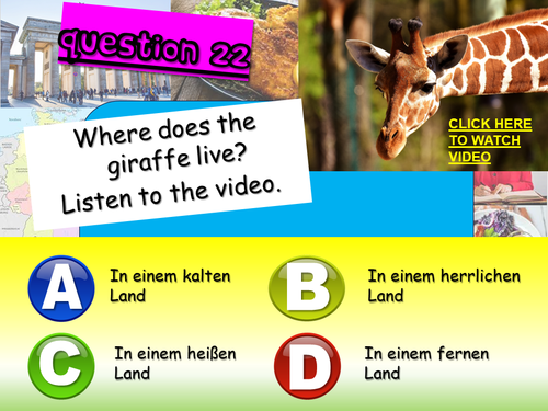 German Quiz | Teaching Resources