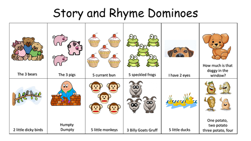 Story and Rhyme Dominoes EYFS / KS1 | Teaching Resources