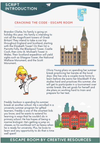 Cracking the Code Script | Teaching Resources