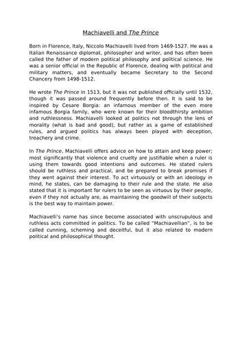 Macbeth Context Lesson | Teaching Resources