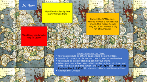 GCSE Edexcel Henry VIII England in 1509 | Teaching Resources