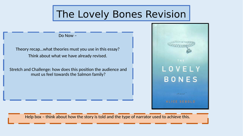 The Lovely Bones Revision | Teaching Resources