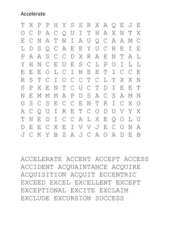 40 Word searches for advanced spellings in PDF format | Teaching Resources