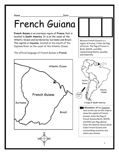 SOUTH AMERICA COUNTRIES PRINTABLE WORKSHEETS BLACK AND WHITE | Teaching ...