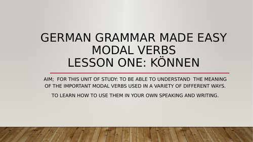 German modal verbs. Complete short lessons. können | Teaching Resources