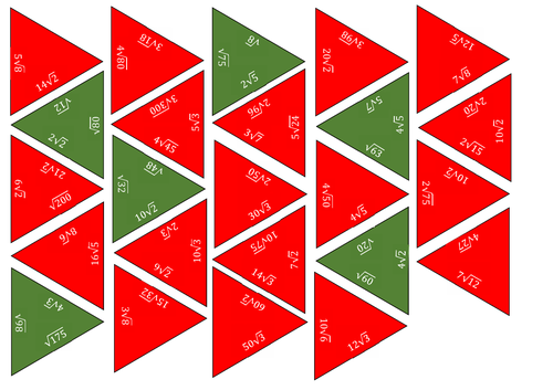 Tarsia Puzzle - Simplifying Surds | Teaching Resources