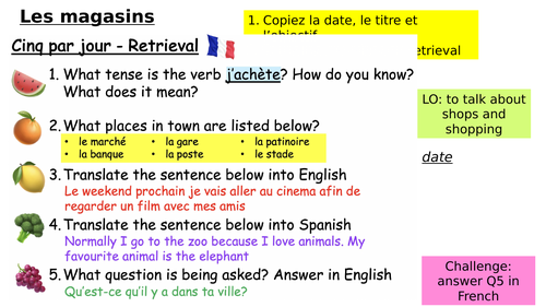 GCSE French - Module 3 - Jours Ordinaires, Jours de fêtes | Teaching ...