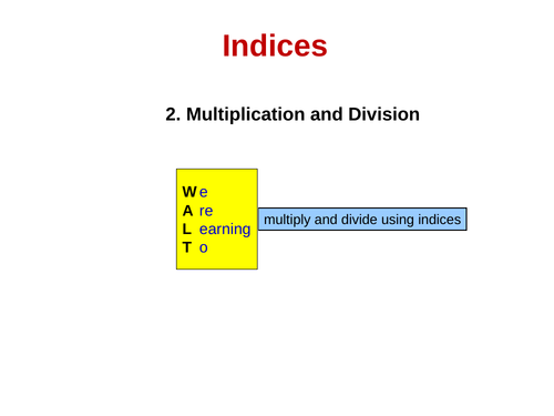 Indices | Teaching Resources