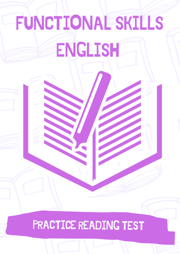 ENGLISH FUNCTIONAL SKILLS READING COMPREHENSION 6 PAGE L1 & L2 TASK ...