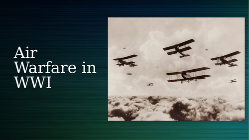 Aircraft in World War One | Teaching Resources
