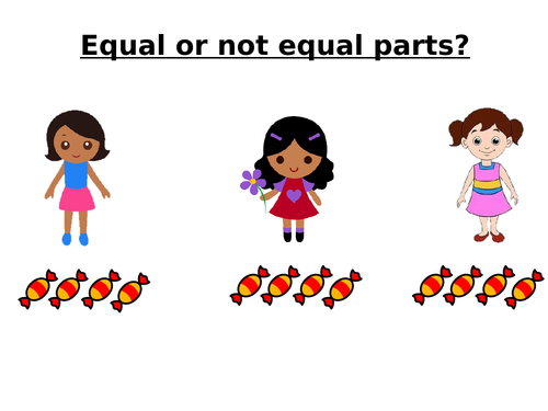 Equal sharing - equal or not equal parts? EYFS discussion prompt ...