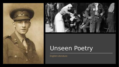 World War I Poetry: 'Everyone Sang' Siegfried Sassoon | Teaching Resources