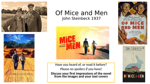 Of Mice and Men KS3/4 | Teaching Resources