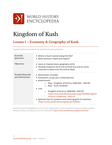 Kingdom of Kush | Teaching Resources
