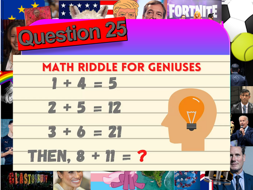 Maths End of Year Quiz | Teaching Resources