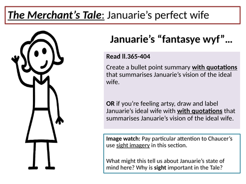 The Merchants Tale and Duchess of Malfi resources | Teaching Resources
