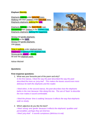 Y7 Animal Poetry Scheme of Work | Teaching Resources