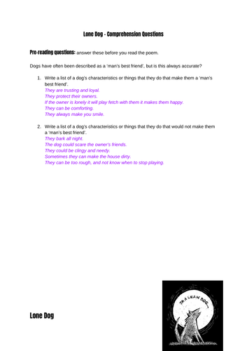 Y7 Animal Poetry Scheme of Work | Teaching Resources