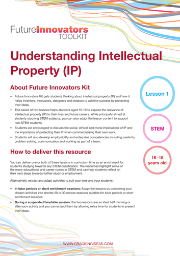 Future Innovators Toolkit | Teaching Resources