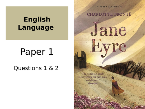 Jane Eyre - English Language Paper 1 Q1 - Q2 Lesson. KS3 / KS4 / GCSE ...
