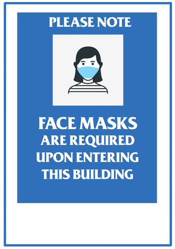 A4 sized FACE MASK sign | Teaching Resources